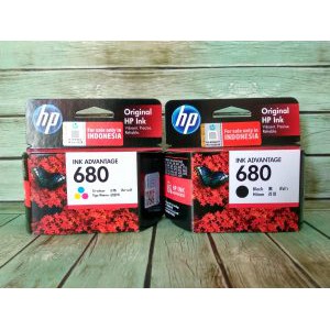 Jual HP Ink Cartridge Advantage 680 Black + Color Original | Shopee ...