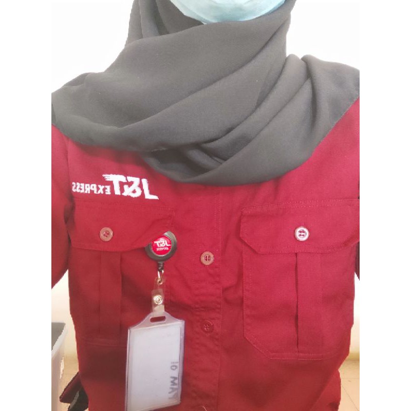 Jual seragam jnt jahitan beserta logo | Shopee Indonesia