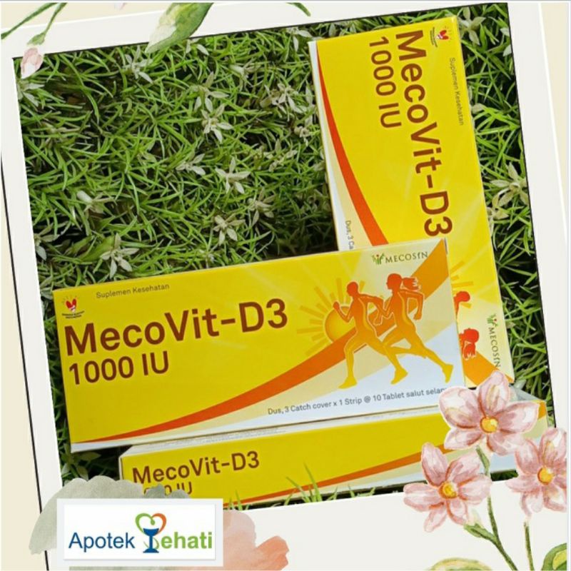 Jual Mecovit D3 1000 iu isi 30 Tablet Salut Selaput per Box Vitamin D3 ...