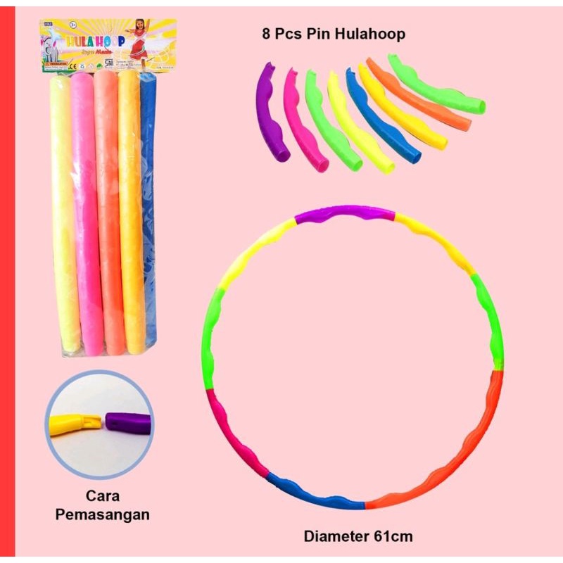 Jual Hula Hoop/Hulahop/Holahop/Hula Hoop Plastik/Hula Hoop Warna Warni ...