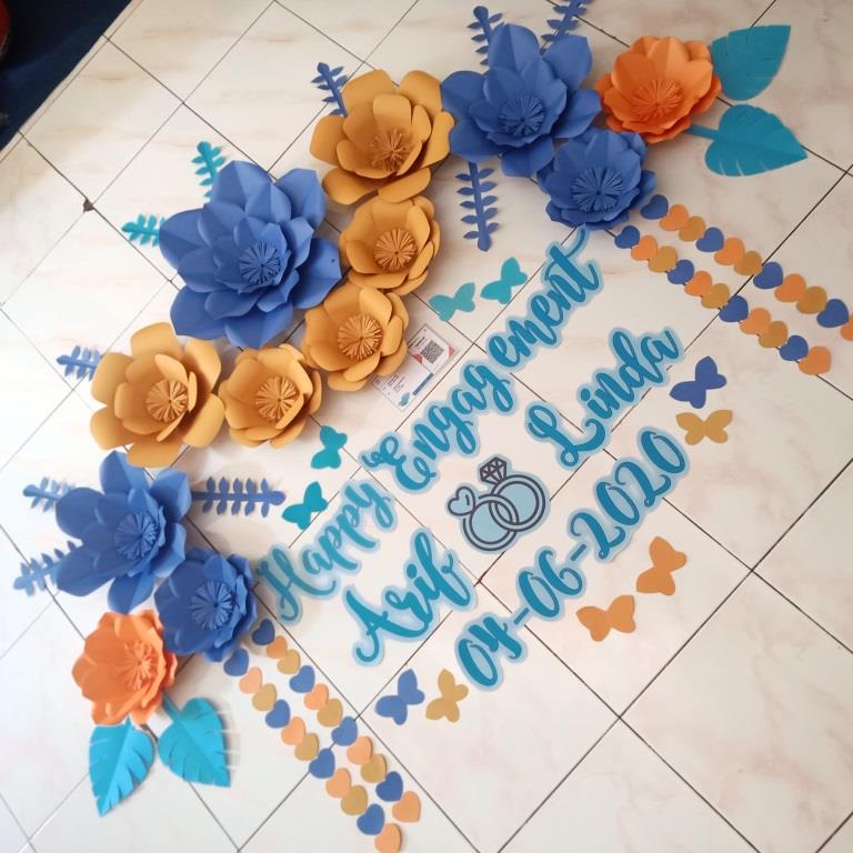 Jual background paper flower bunga kertas untuk berbagai acara lengkap ...