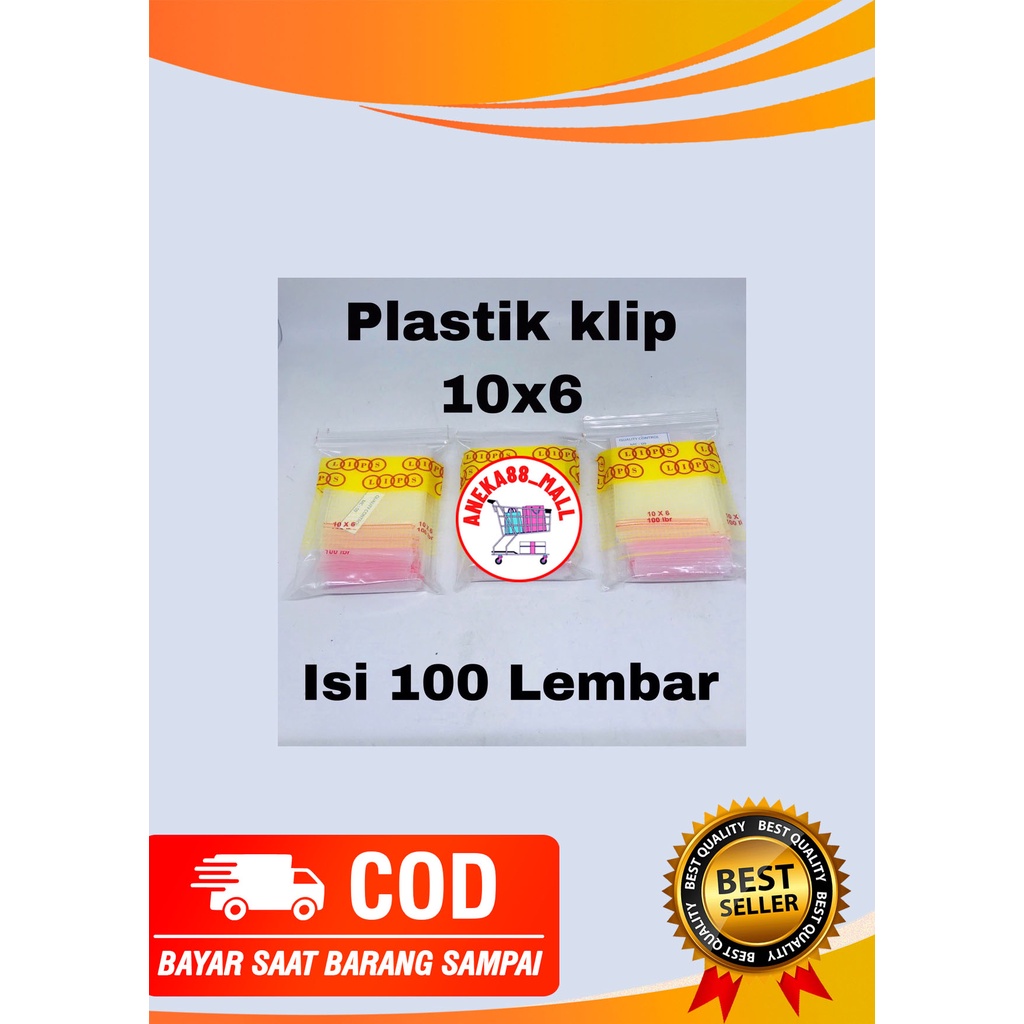 Jual PLASTIK KLIP UKURAN 6X10 ISI 100 LEMBAR PELASTIK KLIP PLASTIK KLIP ...