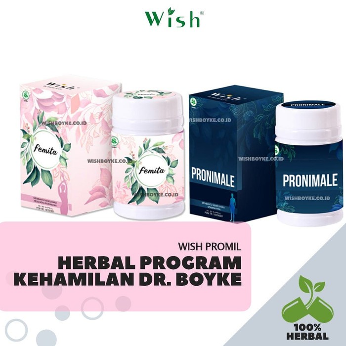 Jual Wish Paket Promil Femita dan Pronimale Dr Boyke isi Perbotol 30 Kapsul | Shopee Indonesia