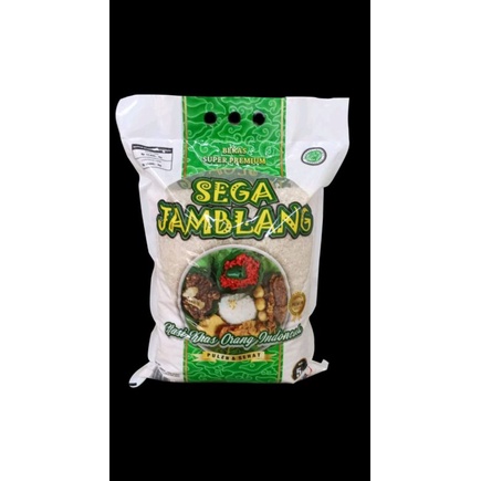Jual Beras Sega Jamblang,Beras Super Premium Kemasan 5kg | Shopee Indonesia