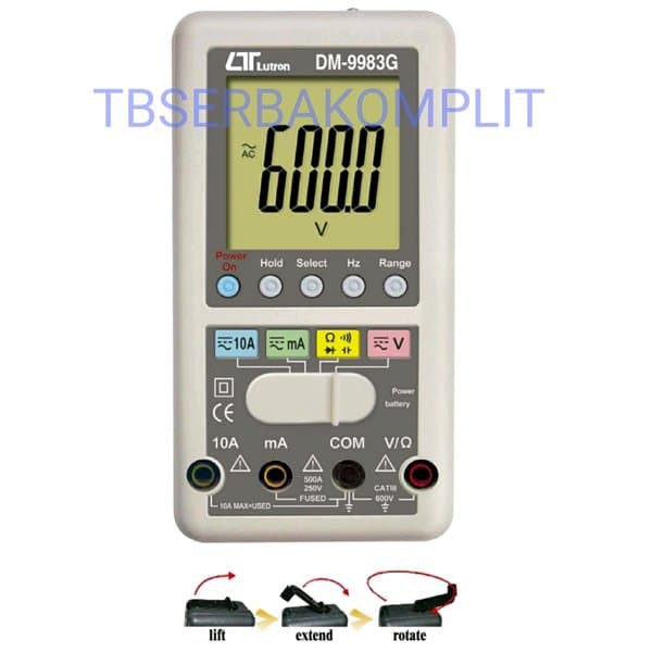 Jual Lutron DM-9983G Smart Multimeter Green Power Hybrid Power DM9983G ...