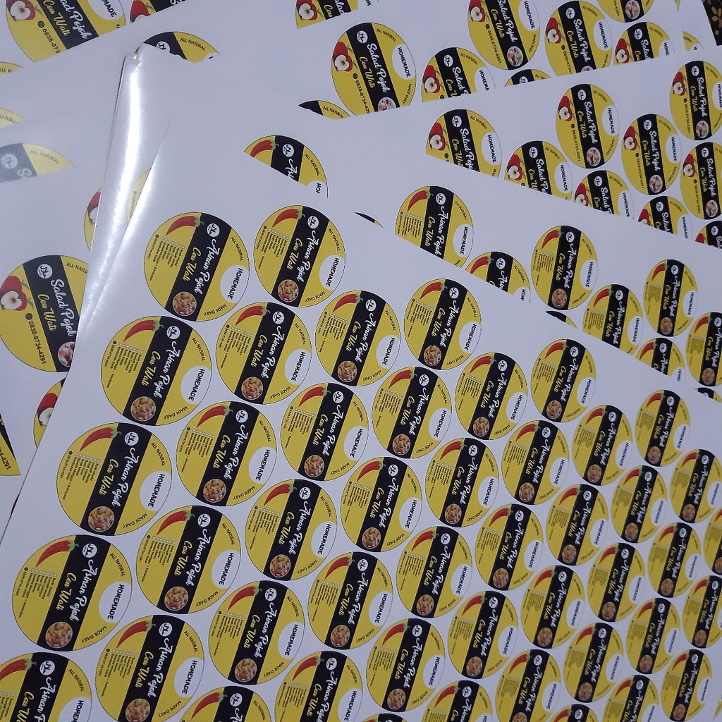 Jual Cetak Stiker Chromo, Exilo, Vinyl - Area Cetak A3+ | Shopee Indonesia
