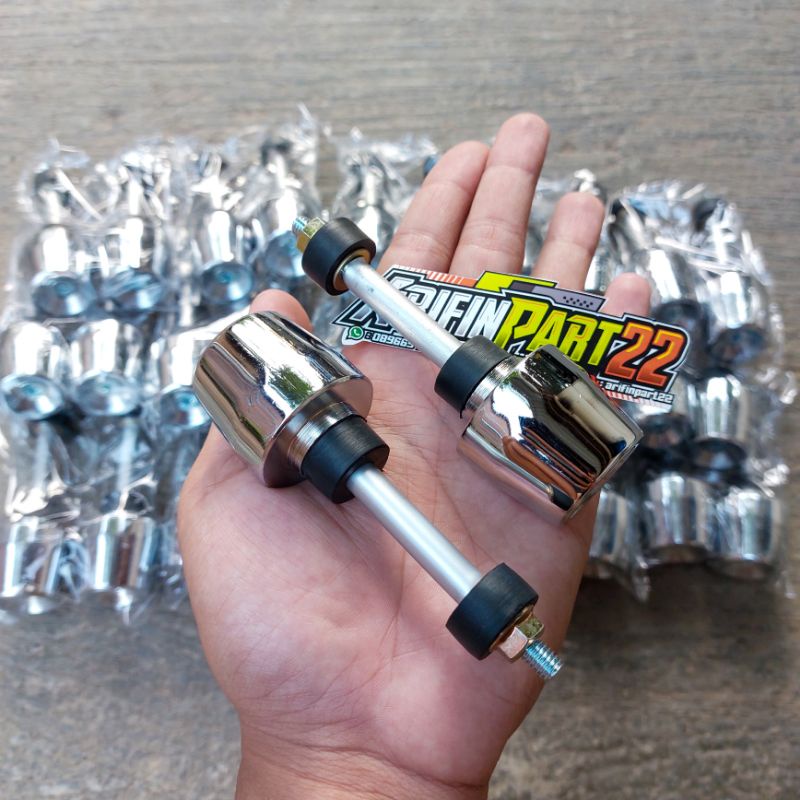 Jual jalu stang chrome model pcx bandul jalu stang pcx besi chrome set ...