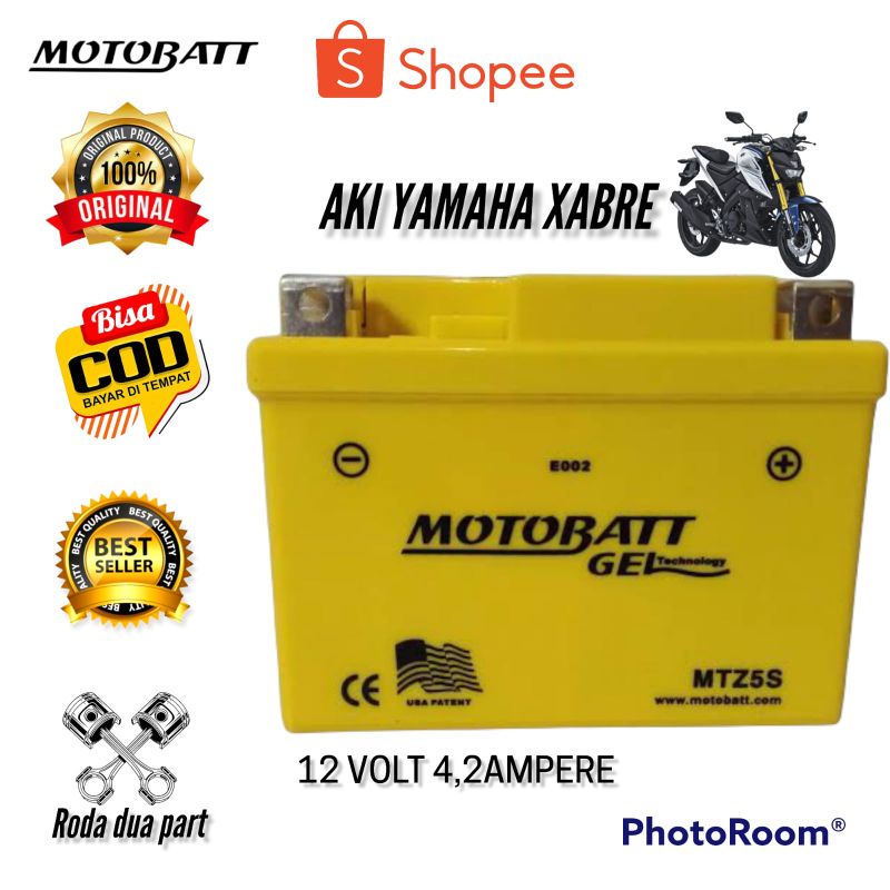 Jual AKI MOTOR YAMAHA XABRE - MOTOBATT MTZ5S | Shopee Indonesia