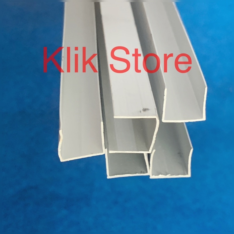 Jual U Channel Aluminium ukuran 1/2 inch atau 10 mm | Shopee Indonesia