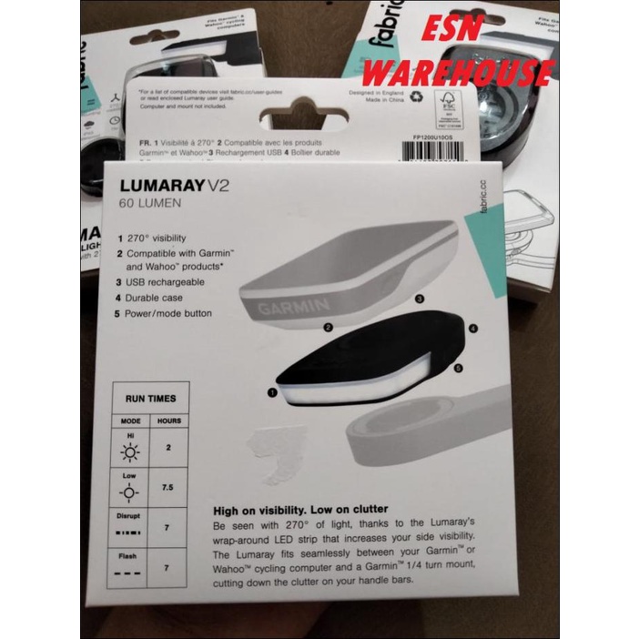 Jual LAMPU SEPEDA FABRIC LUMARAY V2 FRONT BIKE LIGHT | Shopee Indonesia