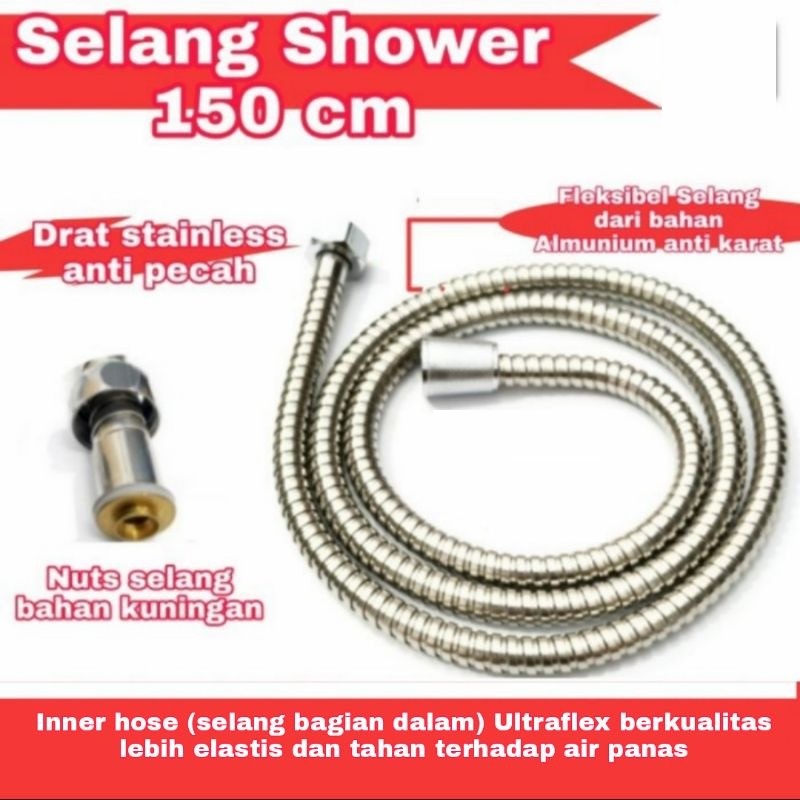 Jual Selang Shower Fleksibel Hose Selang Shower Toilet Selang Shower ...