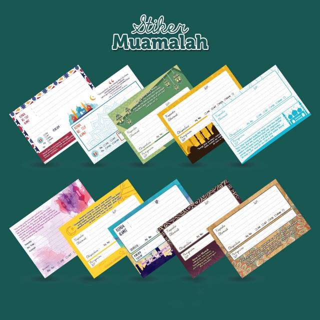 Jual 100 LEMBAR (1PACK) STIKER ALAMAT / sticker address / stiker ...