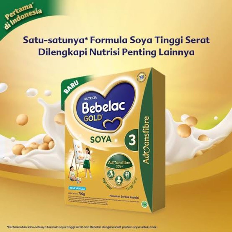 Jual BEBELAC GOLD 3 SOYA 700 GR | Shopee Indonesia