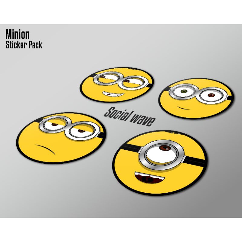 Jual Minion Sticker Pack | Kevin | Bob | Stuart | Dave | Shopee Indonesia