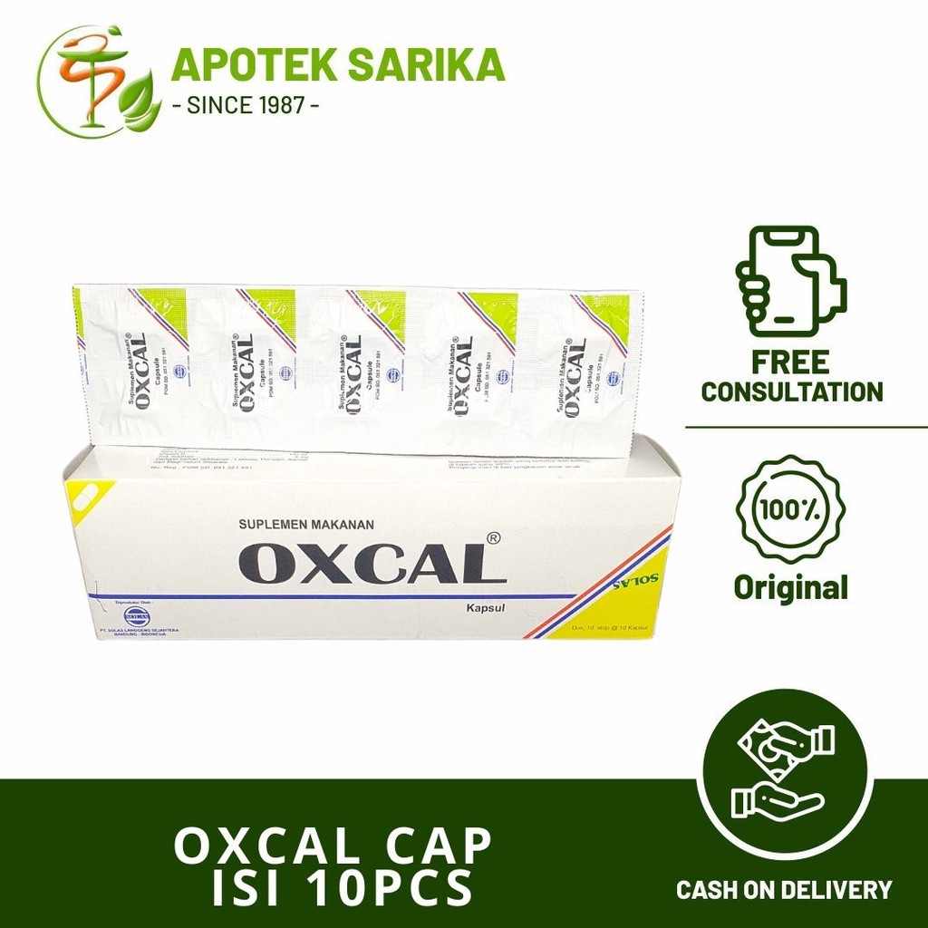 Jual Oxcal 1 strip 10pcs (suplemen calcium lengkap kehamilan & tulang ...