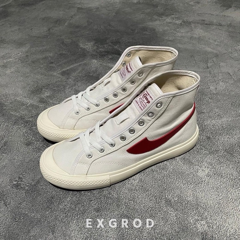 Jual Sepatu Compass Gazelle Hi White Red [BNIB] not Vintage, KPR ...