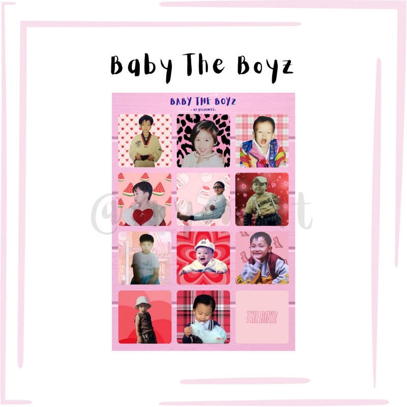 Jual THE BOYZ STICKER DECO CORE AESTHETIC STIKER PINK KISS CUT A6 ...