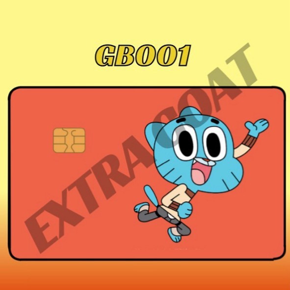 Jual Geto card skin kartu atm sticker emoney WORLD OF GUMBALL GB001 ...
