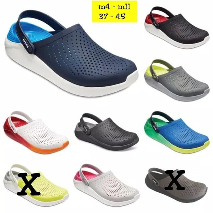Jual Crocs Lite Ride Cloc Original Sendal Kasual Pria | Shopee Indonesia