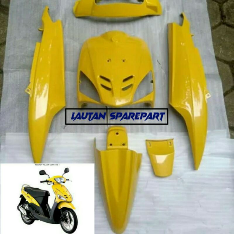 Jual FULL BODY HALUS YAMAHA MIO SPORTY WARNA KUNING | Shopee Indonesia
