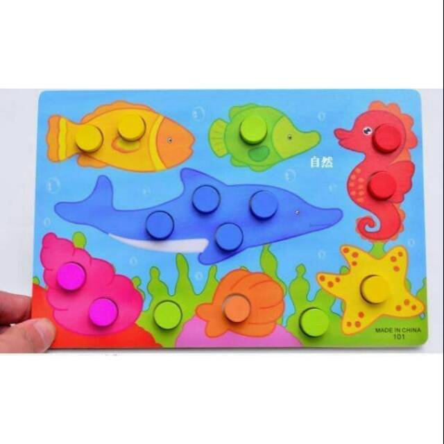 Jual Puzzle Paku Mencocokan Warna / Mainan Edukasi Jigsaw Puzzle ...