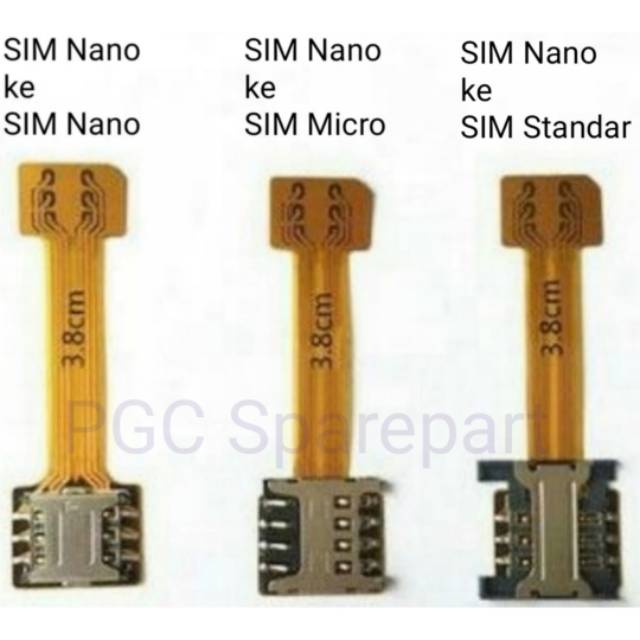 Jual Nano ke SIM Micro - Adapter Converter Hybrid Dual Sim Slot Nano ke ...