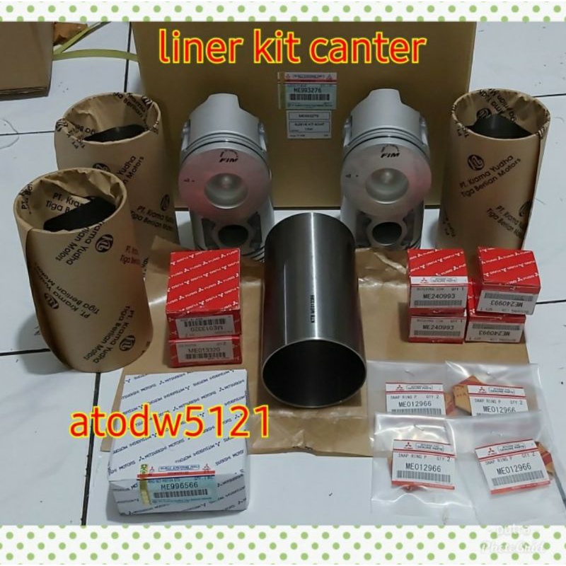 Jual Liner kit atau liner set ps125t canter | Shopee Indonesia