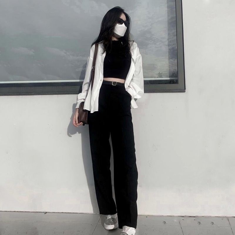 Jual LILO Jennie Set (4 in 1) | Setelan Airport Outfit Wanita Set Korea ...