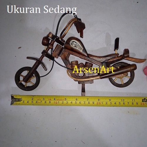 Jual Pajangan dan Koleksi Miniatur Sepeda Motor Kayu Harley Davidson ...
