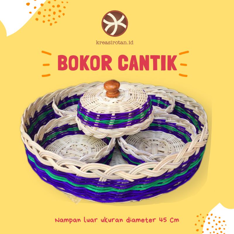 Jual Bokor Bali, Sodan Rotan Ukuran Diameter 41 Cm | Shopee Indonesia