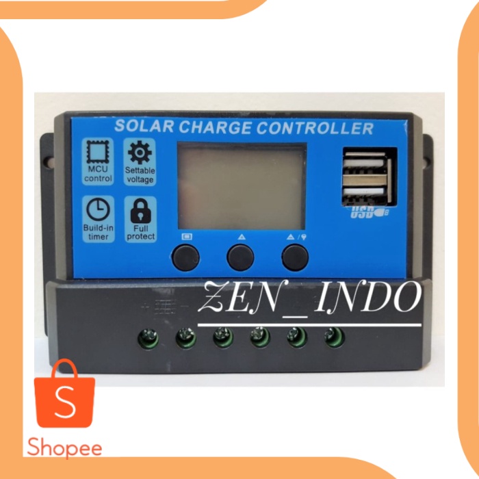 Jual Paket Solar Panel Surya 10 WP Solar Controller 10A dan kabel solar ...