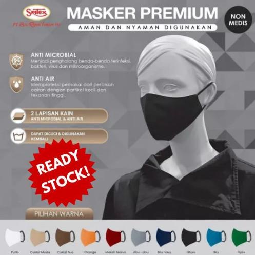 Jual READY Masker Sritex ORIGINAL Anti Air Warna Pelindung Mulut Hidung ...
