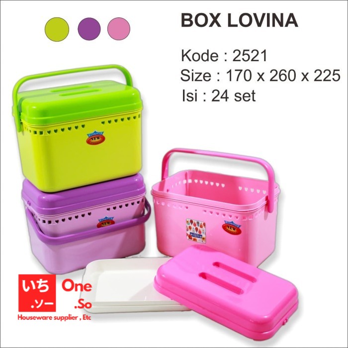Jual BOX LOVINA - Cokelat - One.so | Shopee Indonesia