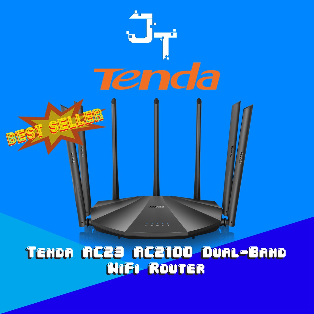 Jual Tenda AC23 AC2100 Dual Band Gigabit Wireless Router | Shopee Indonesia