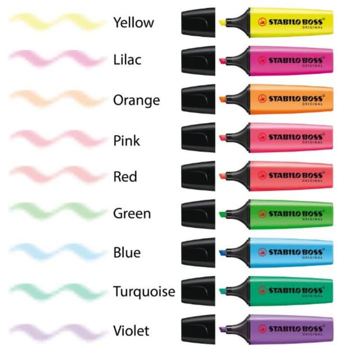 Jual Stabilo Warna Warni - Highlighter - Stabilo Pulpen Stabilo Boss ...
