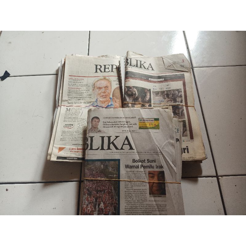 Jual KORAN BEKAS REPUBLIKA | Shopee Indonesia