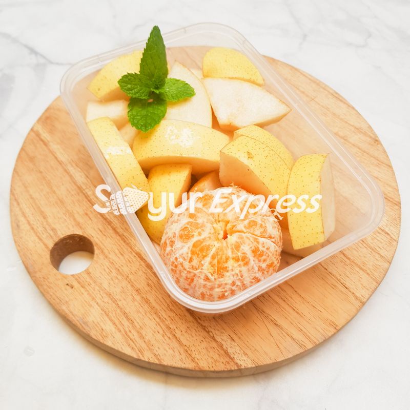 Jual KIRIM INSTAN Buah Potong Pear Jeruk Pack | Shopee Indonesia
