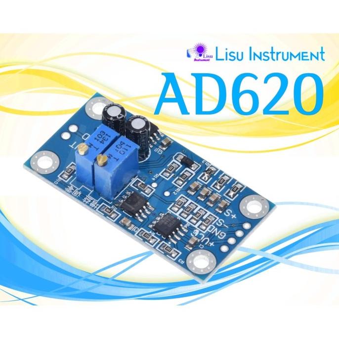 Jual AD620 Hi Precision uV/mV Voltage Amplifier Signal Instrumentation ...