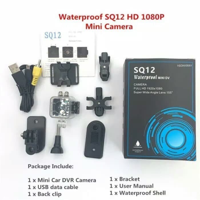 Jual Spy Kamera Cam Car DVR DV Spycam Hidden Kamera Pengintai Mini SQ12 | Shopee Indonesia