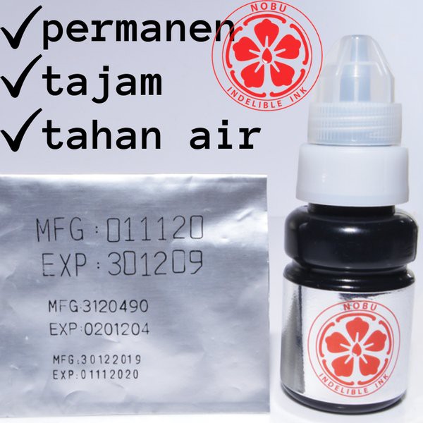Jual Tinta Stempel Permanen Plastik - Foil Aluminium Kemasan - Nobu Ink ...
