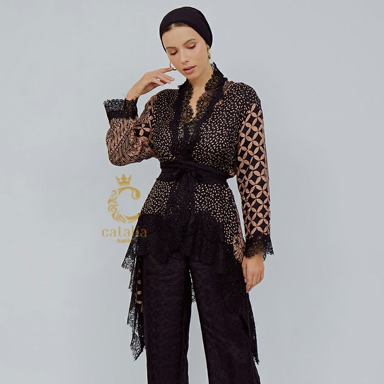 Jual Catalia Batik - HAZEEMA Hitam Set Batik Viscose | Shopee Indonesia