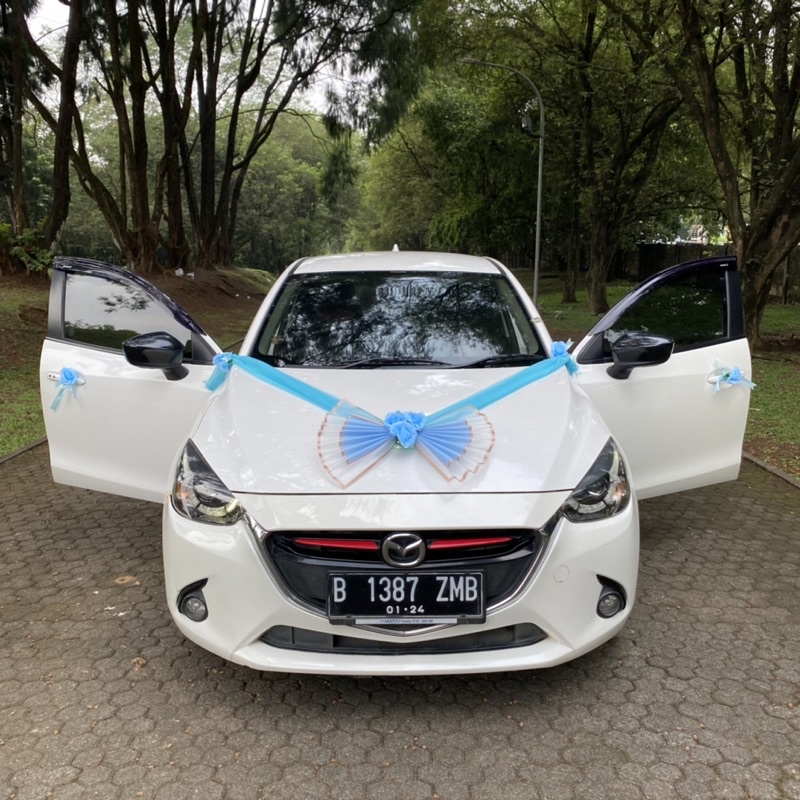 Jual Bunga dekorasi mobil pengantin wedding car cantik murah meriah ...