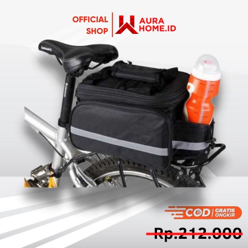 Jual Tas Sepeda Bicycle Rear Carrier Bag 600D Polyester 8L / Tas ...