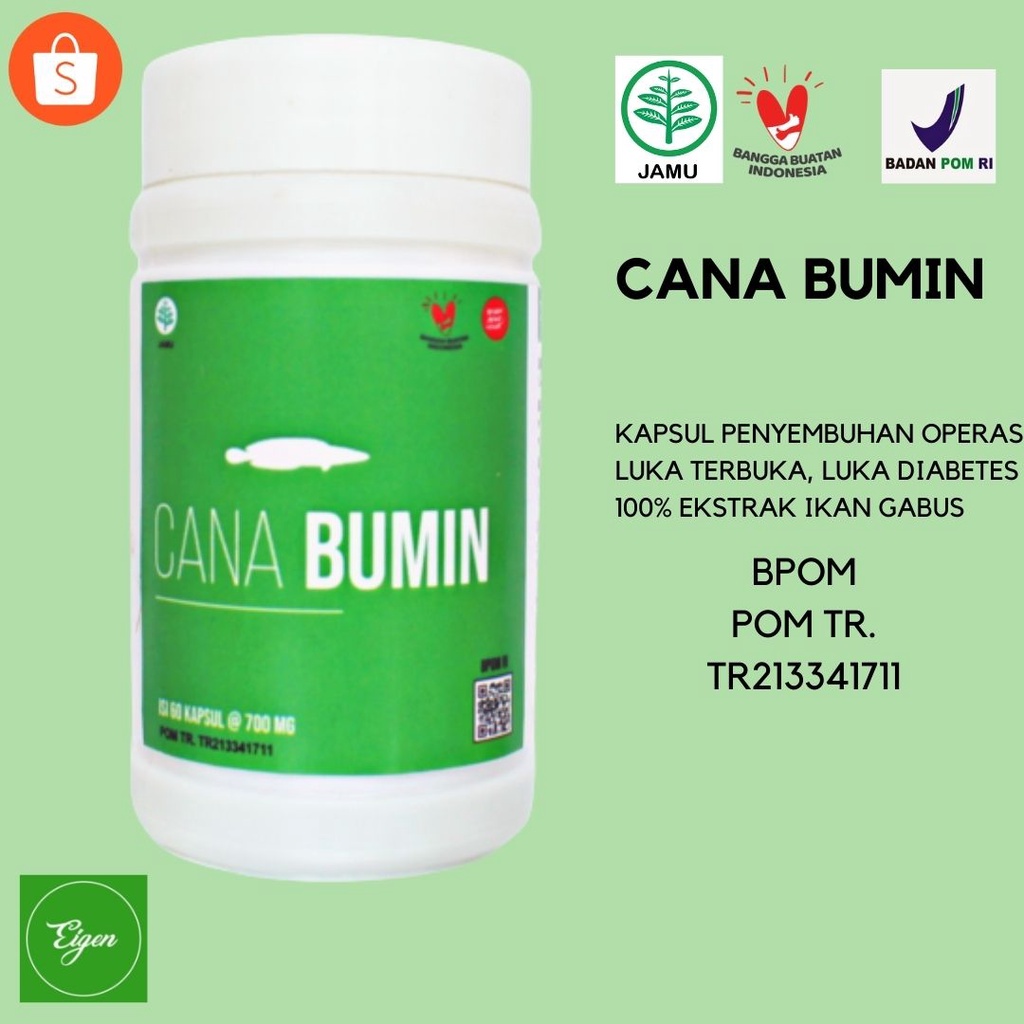 Jual CANA BUMIN - Kapsul Ekstrak Albumin Ikan Gabus Pasca Operasi Sesar ...