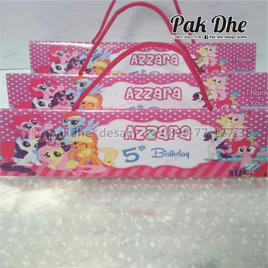 Jual Label plastik snack HANDBAG custom |Kemasan Snack Ulang Tahun Anak ...