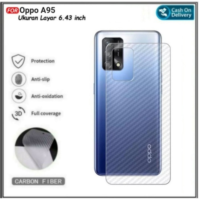 Jual SKIN CARBON OPPO A95 4G A95 5G ANTI GORES BELAKANG OPPO A95 5G A95 ...