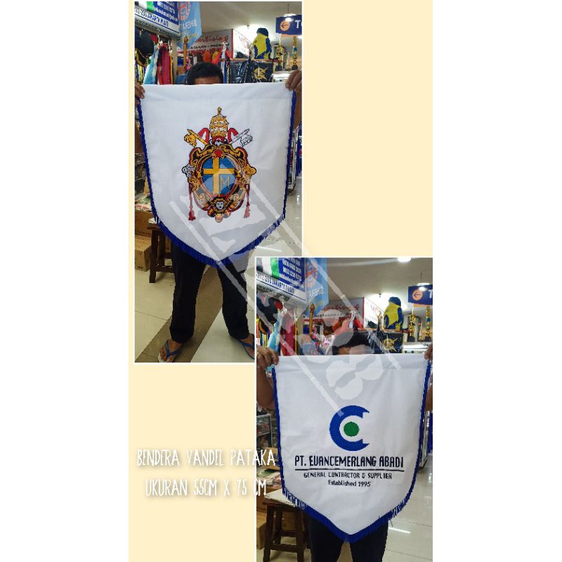 Jual bendera vandel pataka ukuran 55cm x 75cm atau custom tanpa palang ...