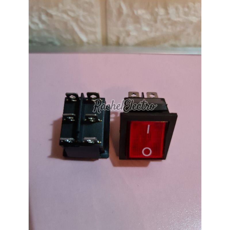 Jual Rocker Lampu Saklar Lampu 6P Sakelar Lampu 6 Pin Besar Switch ON ...