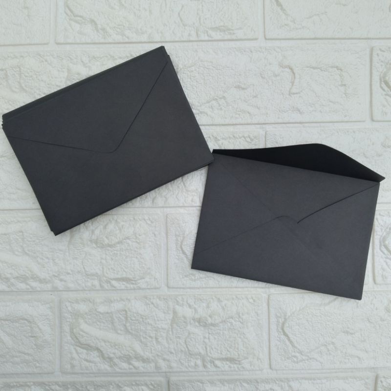 Jual Amplop vintage hitam (A6) | Shopee Indonesia