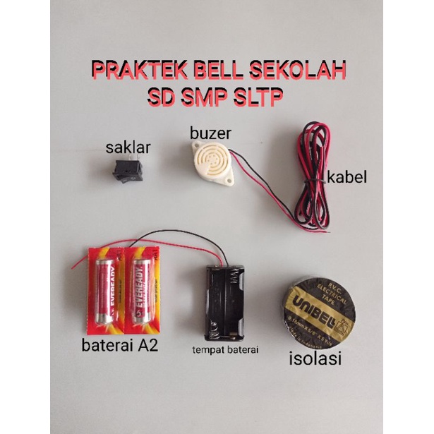Jual paket praktek rangkaian bel listrik anak sekolah SD SMP SLTP ...